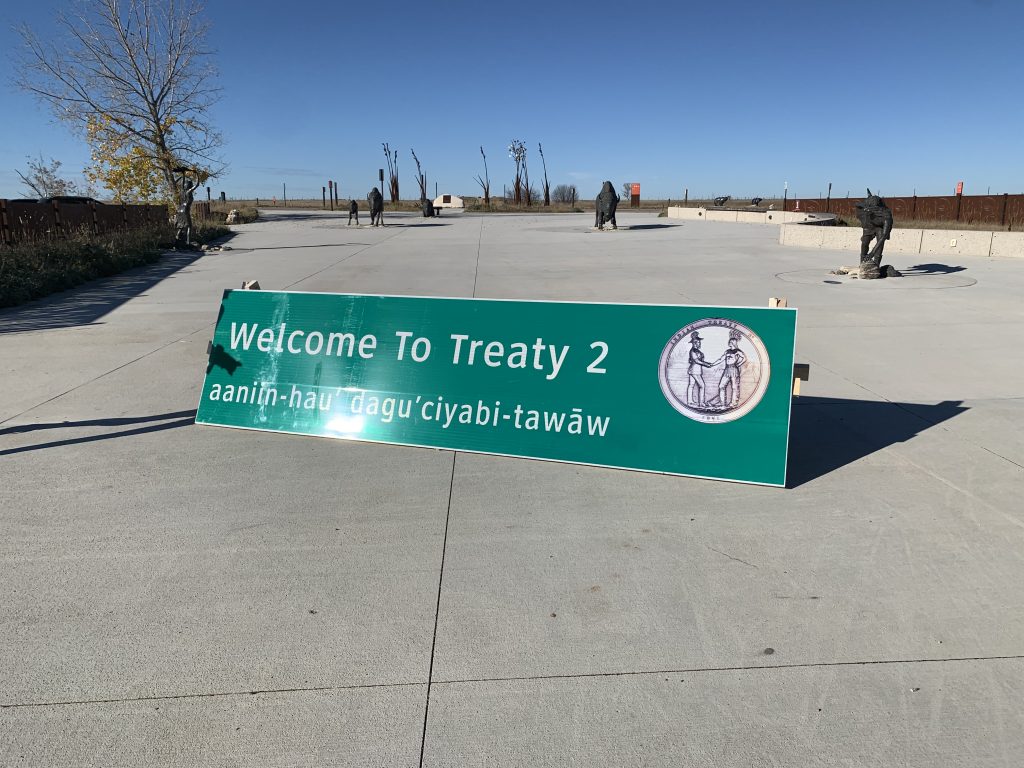 Several Saskatchewan treaty boundaries marked with new highway signs ...